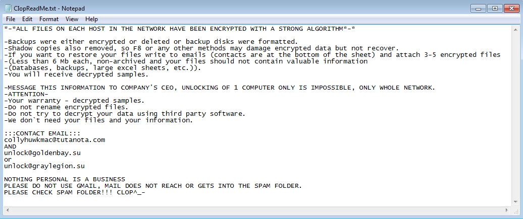 Cybereason vs. Cl0p Ransomware