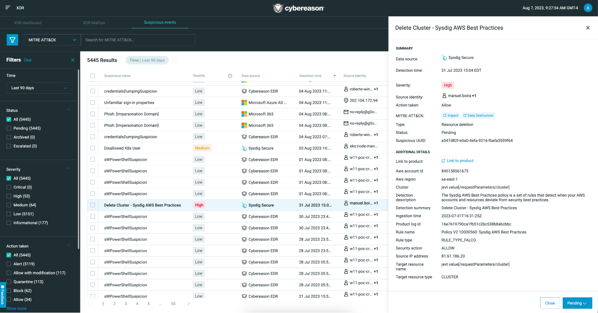 Extend Cloud Detection and Response with Sysdig and Cybereason
