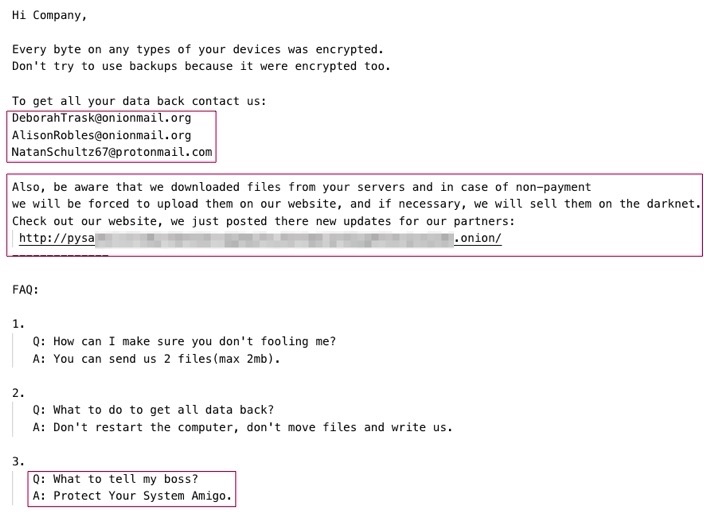 Threat Analysis Report: Inside the Destructive PYSA Ransomware