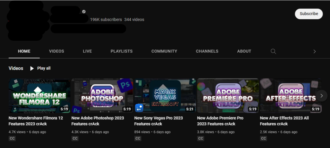 From Cracked to Hacked: Malware Spread via YouTube Videos