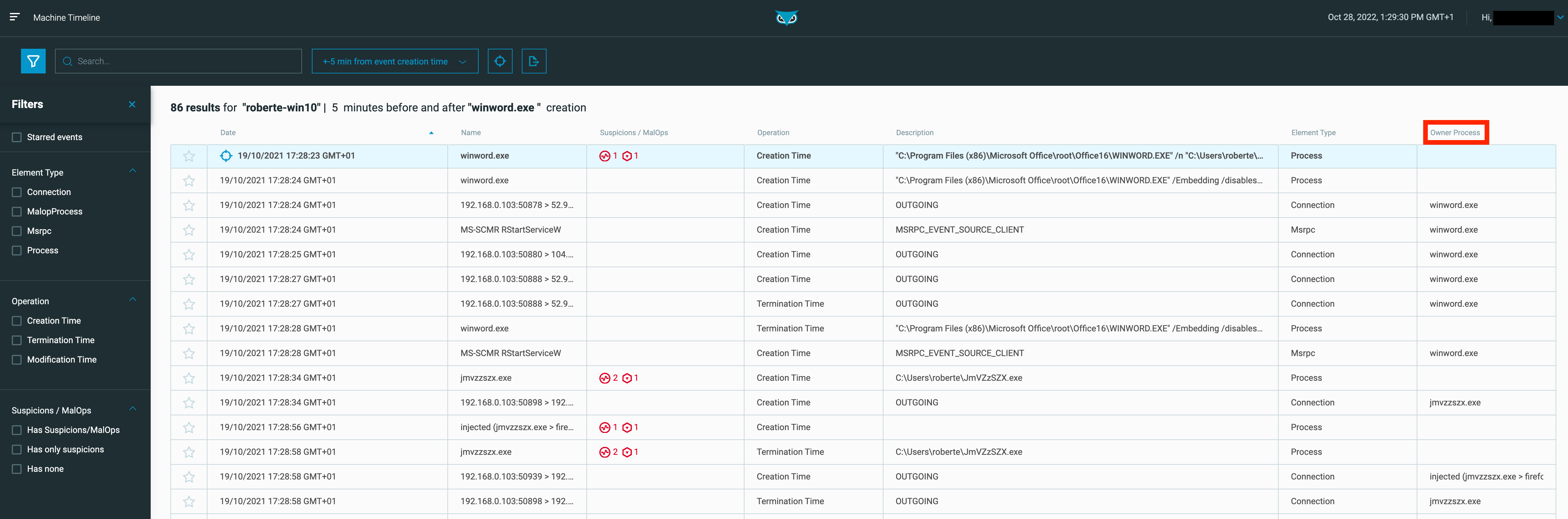 Machine Timeline Enhancements Improve Investigation Workflows