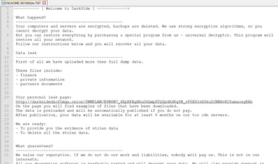Cybereason vs. DarkSide Ransomware