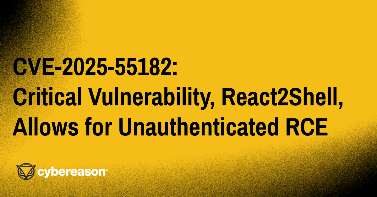 CVE-2025-55182: Critical Vulnerability, React2Shell, Allows for ...